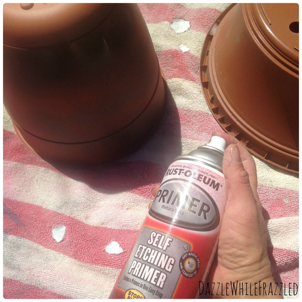 How to Make New Plastic Pots Look Old with Paint