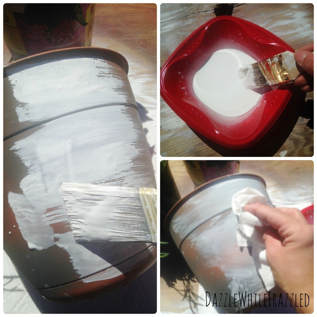 How to Make New Plastic Pots Look Old with Paint